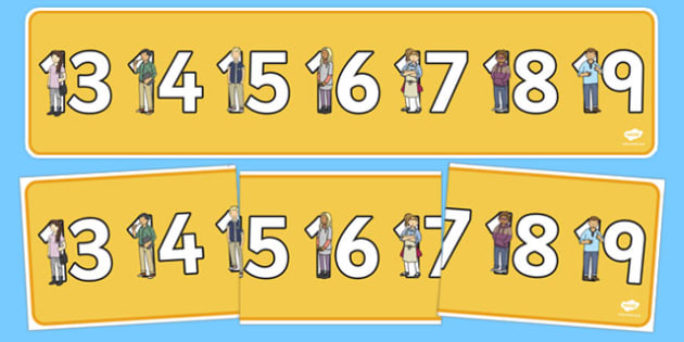 Teen Numbers Display Banner