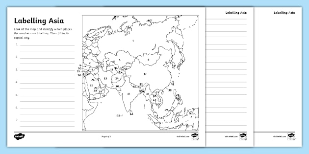 Asian Countries And Their Capitals Learner Trip
