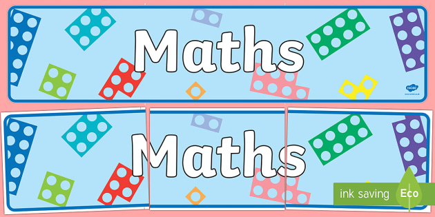👉 Number Shapes Maths Banner (teacher made)
