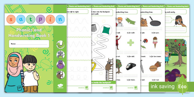 Grade 1 Writing Worksheets | Handwriting And Phonics Booklet