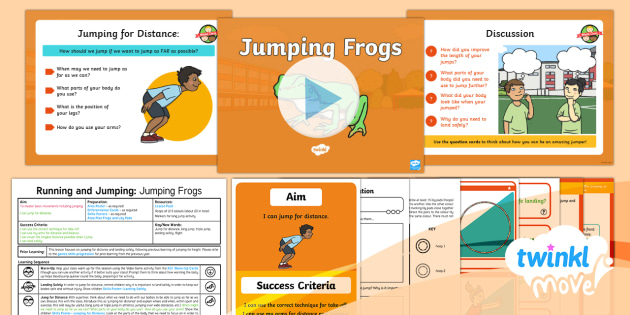 👉 Multi-Skills: Y1 Running and Jumping Lesson 4 - Jumping Frogs
