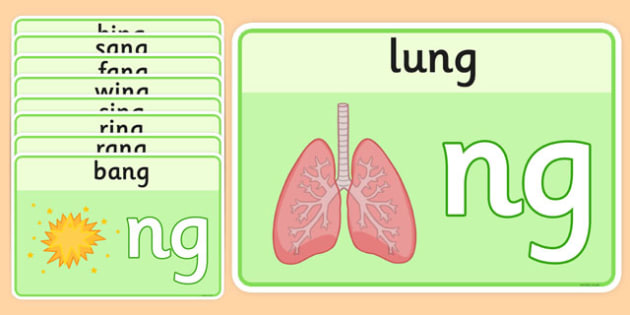 Final 'ng' Sound Playdough Mats