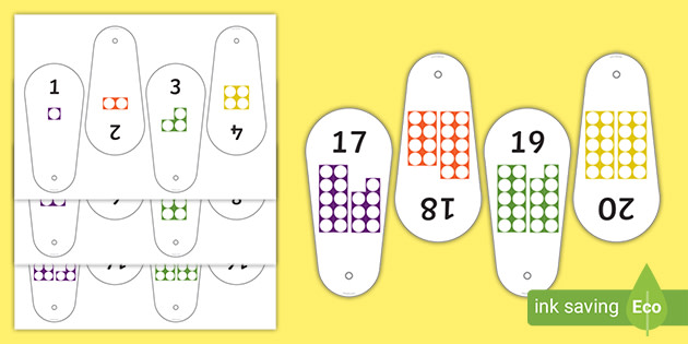 Number Shape Fan 1-20 (teacher made)