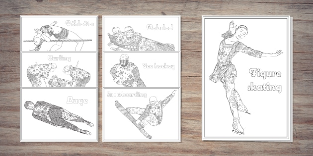 Olympic Sports Mindfulness Colouring Cd Pack | Twinkl Party