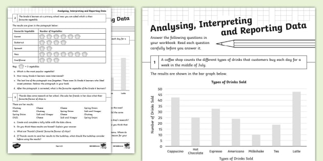 Analyzing Data Worksheets