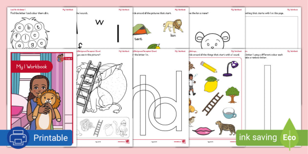 Letter L Workbook Grade R Phonics (teacher made)
