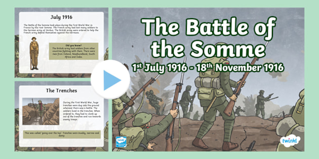 Battles Of The Somme | twinkl.com.au