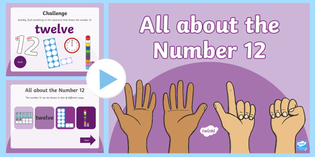 All About Number 12 PowerPoint (teacher made)
