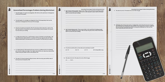 👉 Generalised Percentages Problem Solving | KS4 Maths
