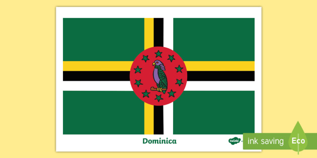 Dominica Flag Display Poster