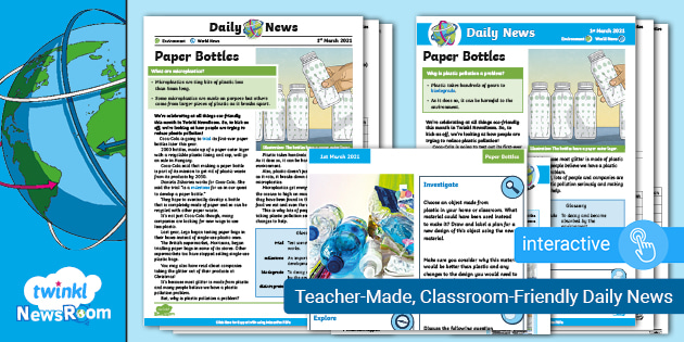 Reducing Plastic Reading Comprehension | Twinkl NewsRoom