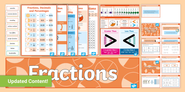 PlanIt Maths Year 5 Fractions Display Pack (teacher made)