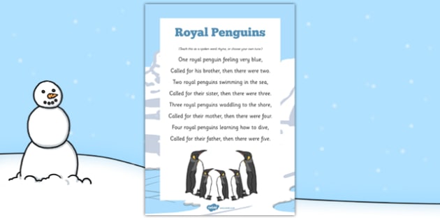 Royal Penguins Rhyme