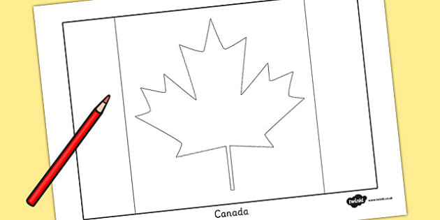 Canada Flag Coloring Sheet (teacher made)