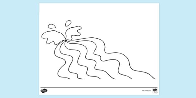 FREE! - Flowing Water Colouring | Colouring Sheets