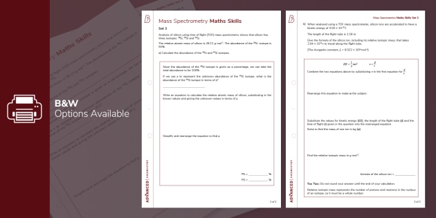Mass Spectrometry Resources | twinkl.co.uk