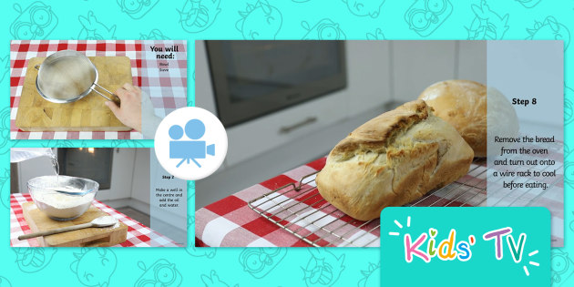 Homemade Bread - Baking recipe for Kids (teacher made)