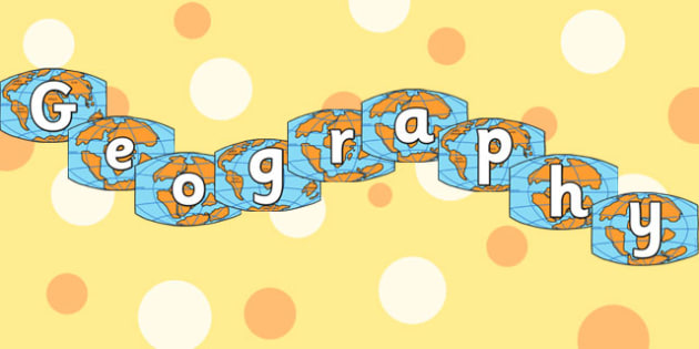 Geography on Maps Display Cut Outs (teacher made)