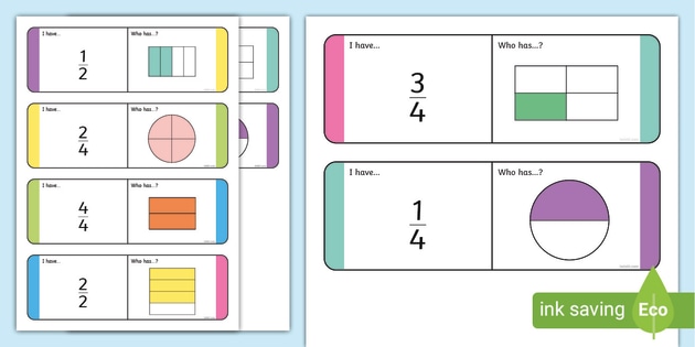 Halves Fractions Fractions Slides: Halves, Quarters, Eighths