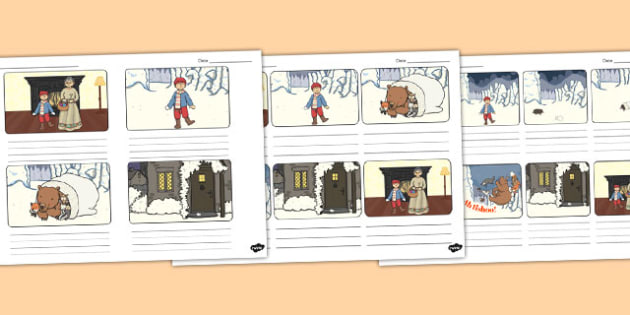 The Mitten Storyboard Template