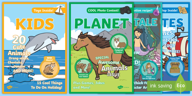 Newsagents Role Play Magazine Covers