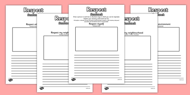 Respect Drawing and Writing Frame Polish Translation