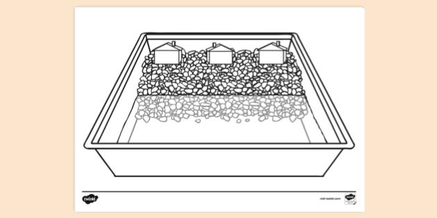 FREE! - Water Pollution Experiment Colouring Sheet | Colouring