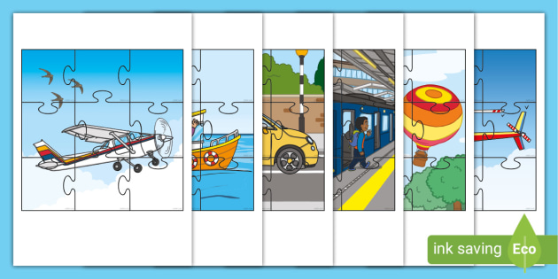 Transport-Themed Jigsaws
