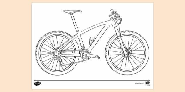 FREE! - Bike Colouring | Colouring Sheets (teacher made)