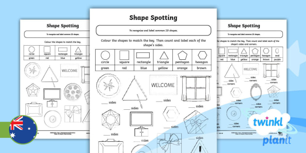 Year 1 Shape: 2D Shapes Home Learning Tasks (teacher made)