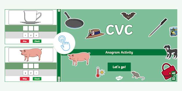 Interactive CVC Words | twinkl.co.uk