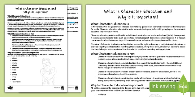 What Is Character Education and Why Is It Important?