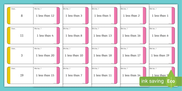 One Less Than Loop Cards (Teacher-Made) - Twinkl