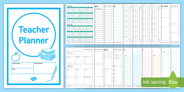 ROI Teacher Planner Academic Year 2019/2020 (teacher made)