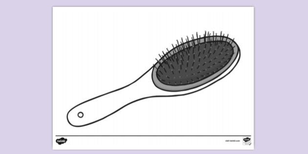 FREE! - Hairbrush Colouring Sheet | Colouring Sheets