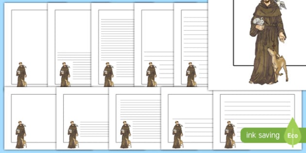 Saint Francis of Assisi Page Border Pack
