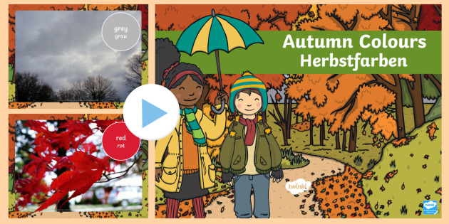 Autumn Colours Photo PowerPoint English/German