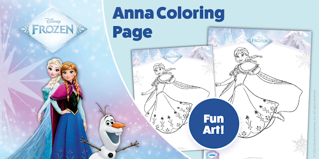 anna coloring sheet