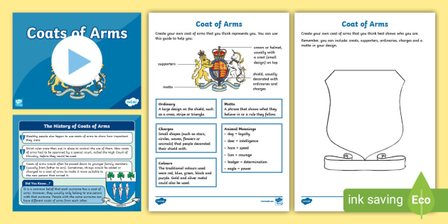 Coat Of Arms Activity Pack