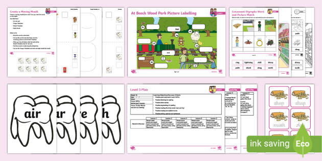 Consonant Digraphs Recap Lesson Pack - Level 3 Week 10 Lesson 3