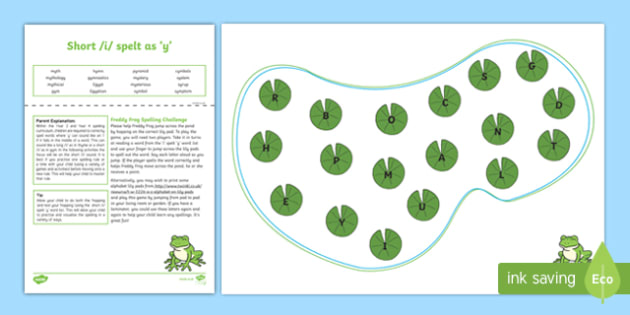 Spelling Games for Kids Age 9 - Lily Pad Game