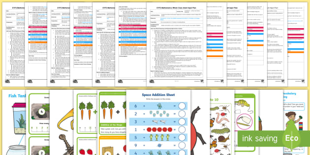 EYFS Maths: Beginning to use the Vocabulary Involved in Adding Adult Input