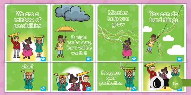 Back to Schol Growth Mindset Posters (teacher made)