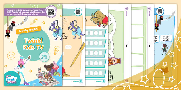 Twinkl Kids TV Activity Booklet (Ages 3 to 5) (Teacher-Made)
