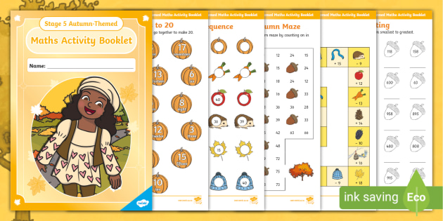 Stage 5 Autumn-Themed Maths Activity Booklet (teacher made)