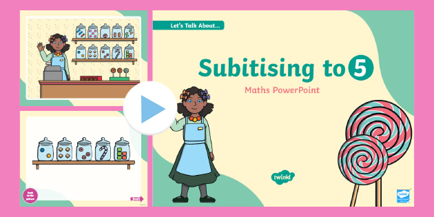 👉 Talk About Subitising to 5 Maths PowerPoint