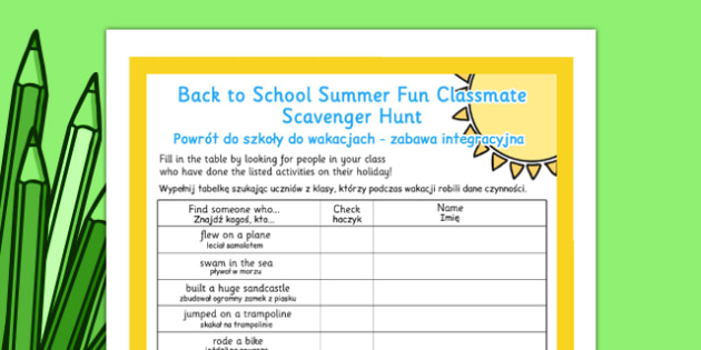 Icebreaker Scavenger Hunts | twinkl.com.au