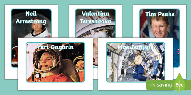 Famous Astronauts Display Photos (teacher made)