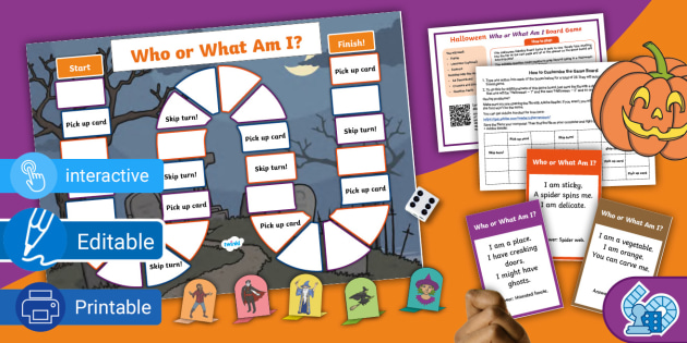 Halloween Description Game - Who or What Am I Halloween