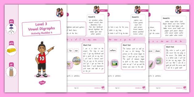 Level 3 Phonics Vowel Digraph Booklet 4 (Teacher-Made)